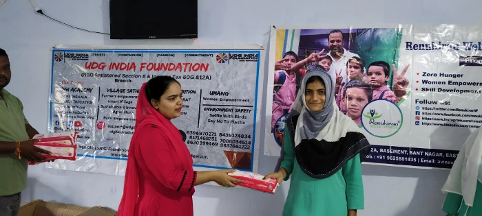 **Support UDGI Foundation in Empowering Underprivileged Girls with Sanitary Napkins** | DonateKart