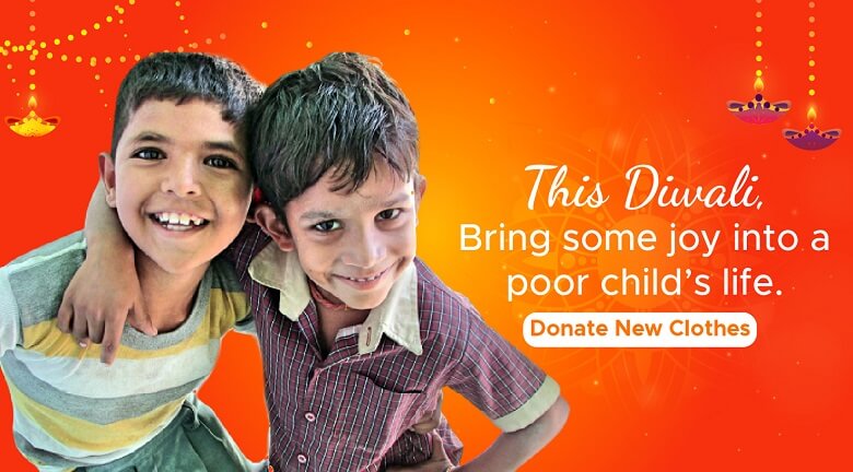 Every child deserves to celebrate Diwali. Donate new clothes for a poor ...