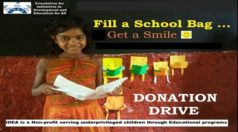Fill a school Bag, Get a Smile :) | DonateKart
