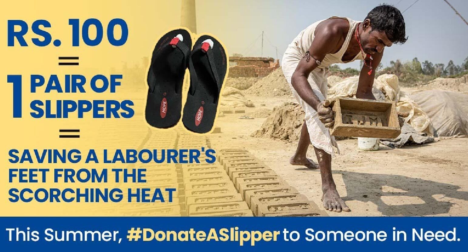 With Just Rs 100, Donate A Pair of Slippers & Help Mirzapur Labourers ...